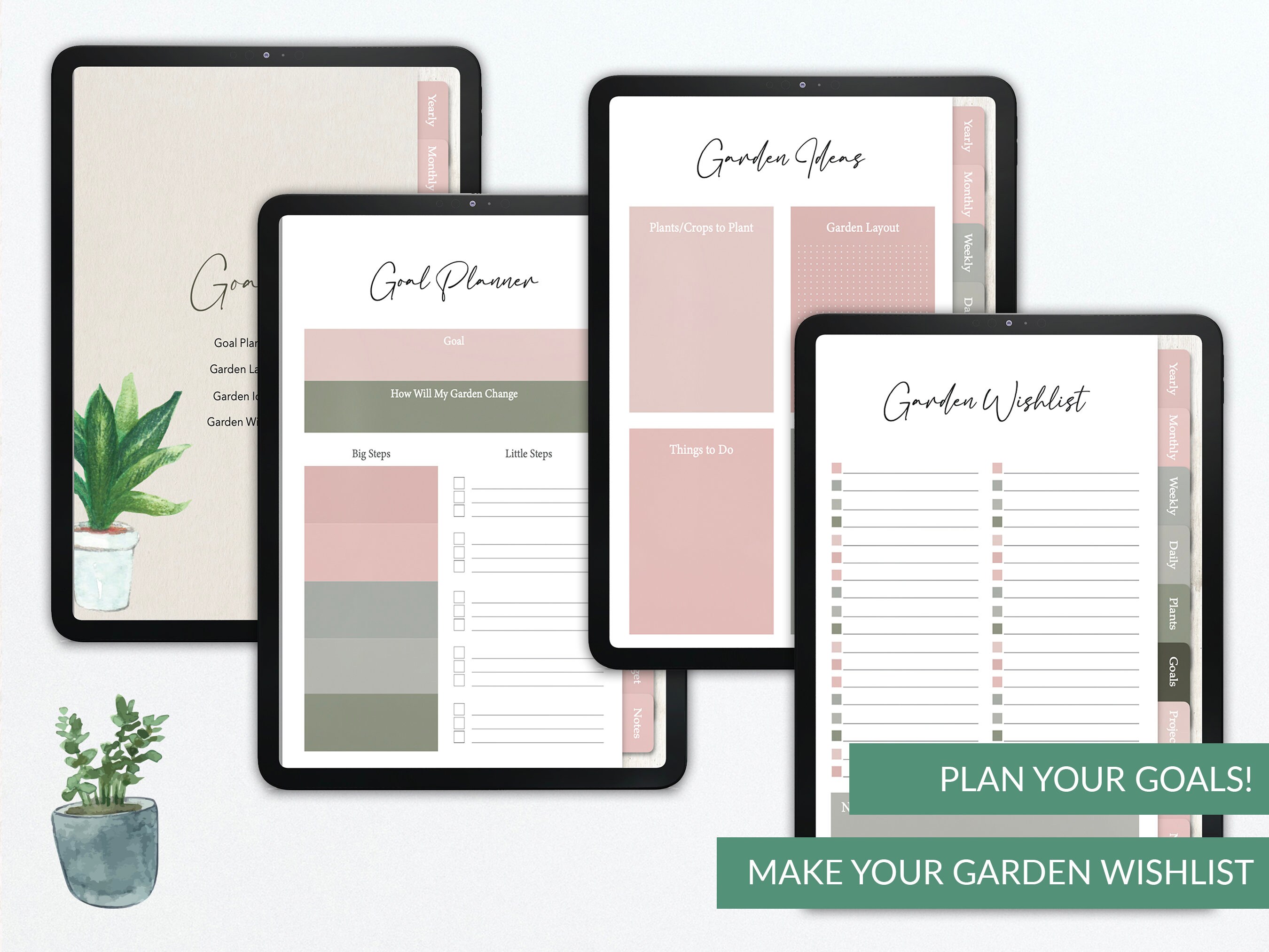 Digital Gardening Planner iPad Garden Journal, Plant Log Gardening ...