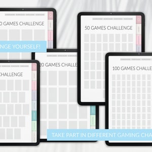 Digital Gaming Journal Play Log, Games Library Progress Tracker ...