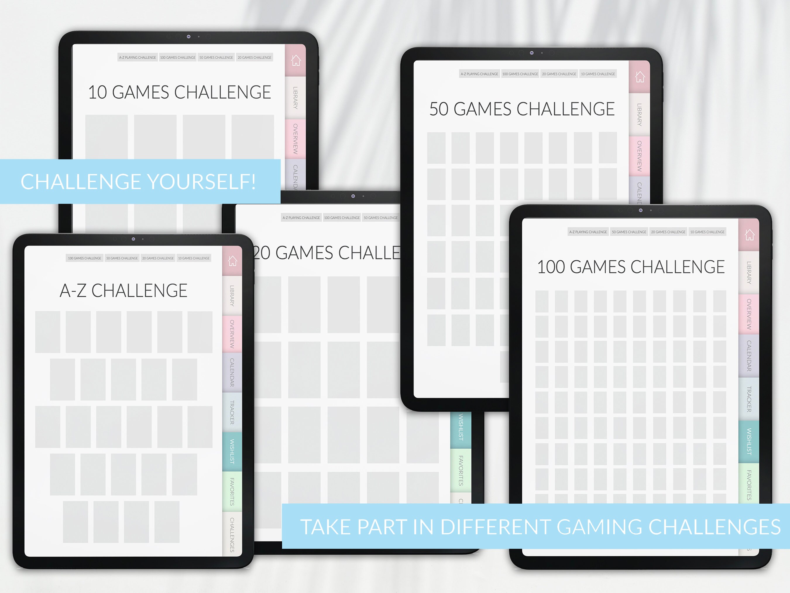 Digital Gaming Journal Play Log, Games Library Progress Tracker ...