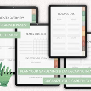 Digital Gardening Planner Landscaping Garden Journal Plant Log ...