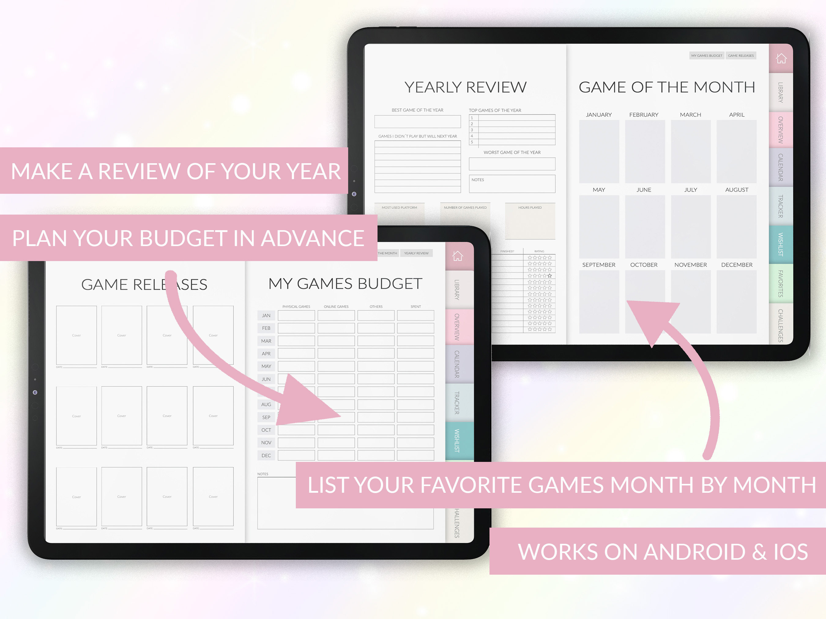 Digital Gaming Journal Gaming Tracker, Wishlist, Play Log, Library ...