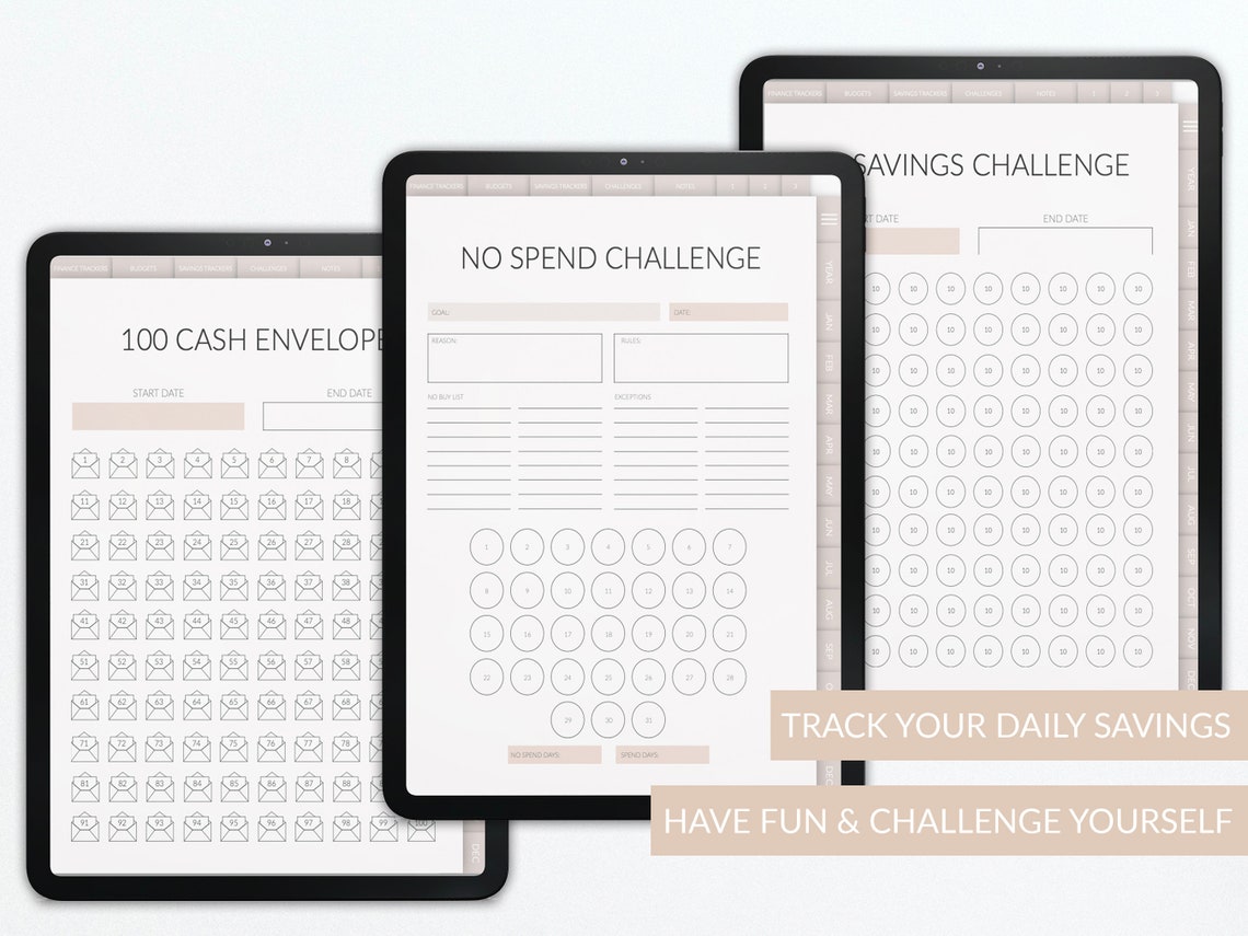 Digital Budget Planner Finance Tracker Budgeting Expense - Etsy
