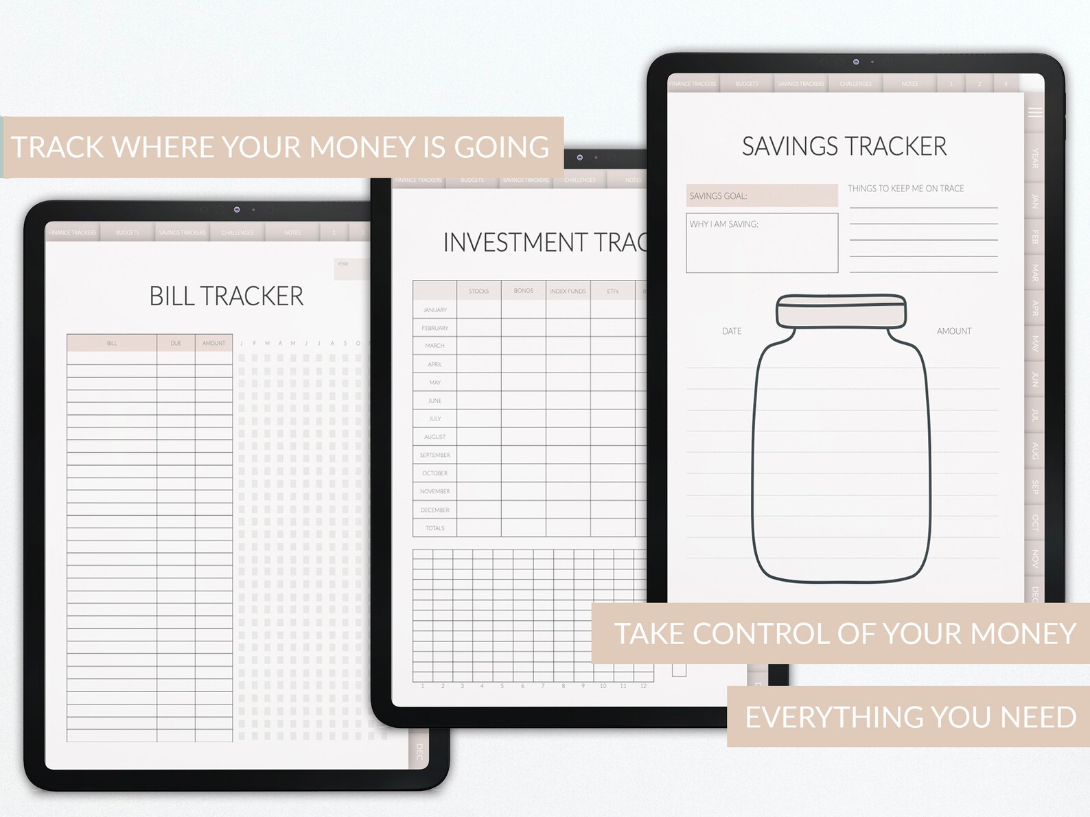 Digital Budget Planner Finance Tracker Budgeting Expense - Etsy