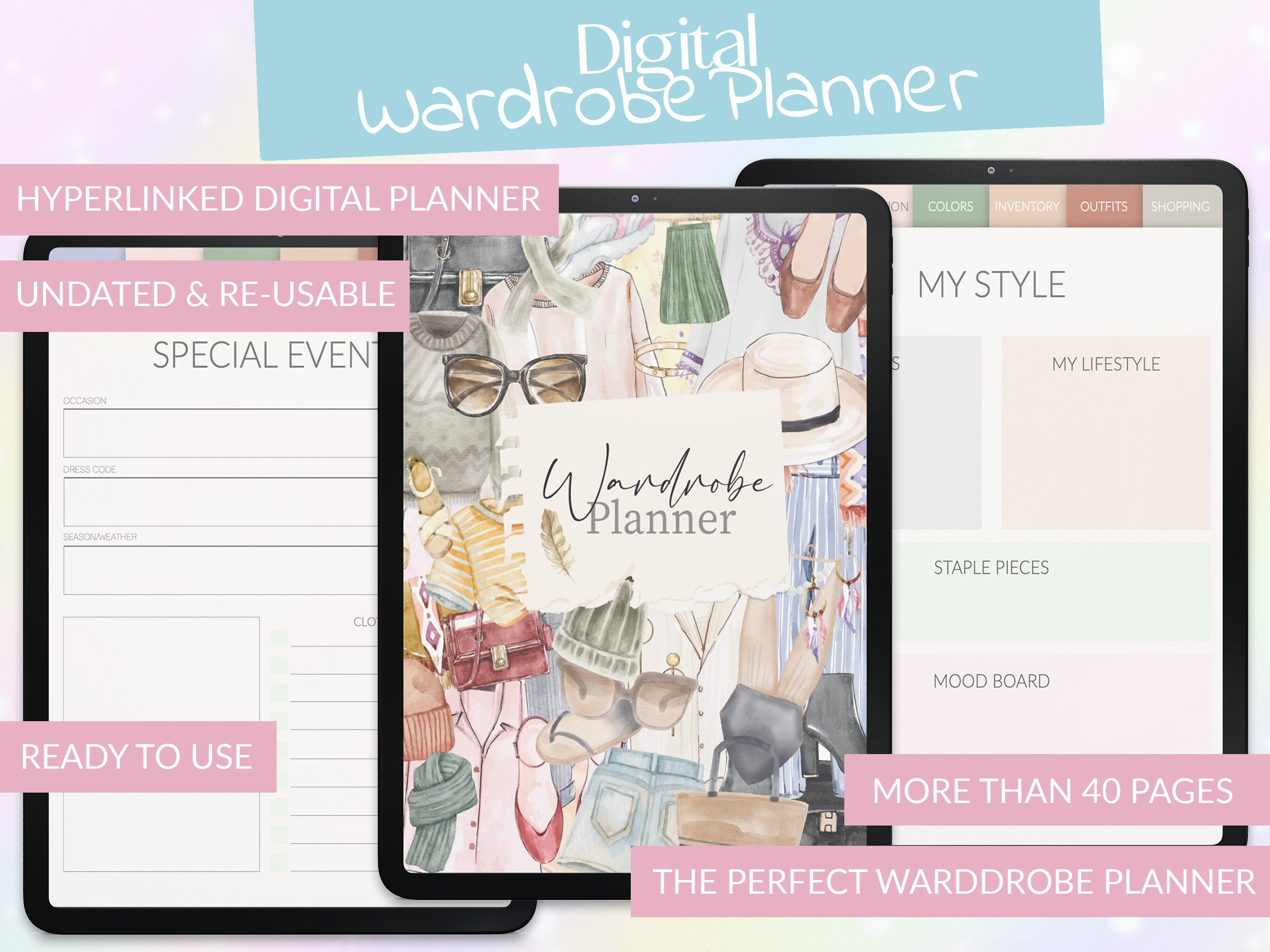 Digital Wardrobe Planner Outfit, Fashion, Style Clothes, Closet ...