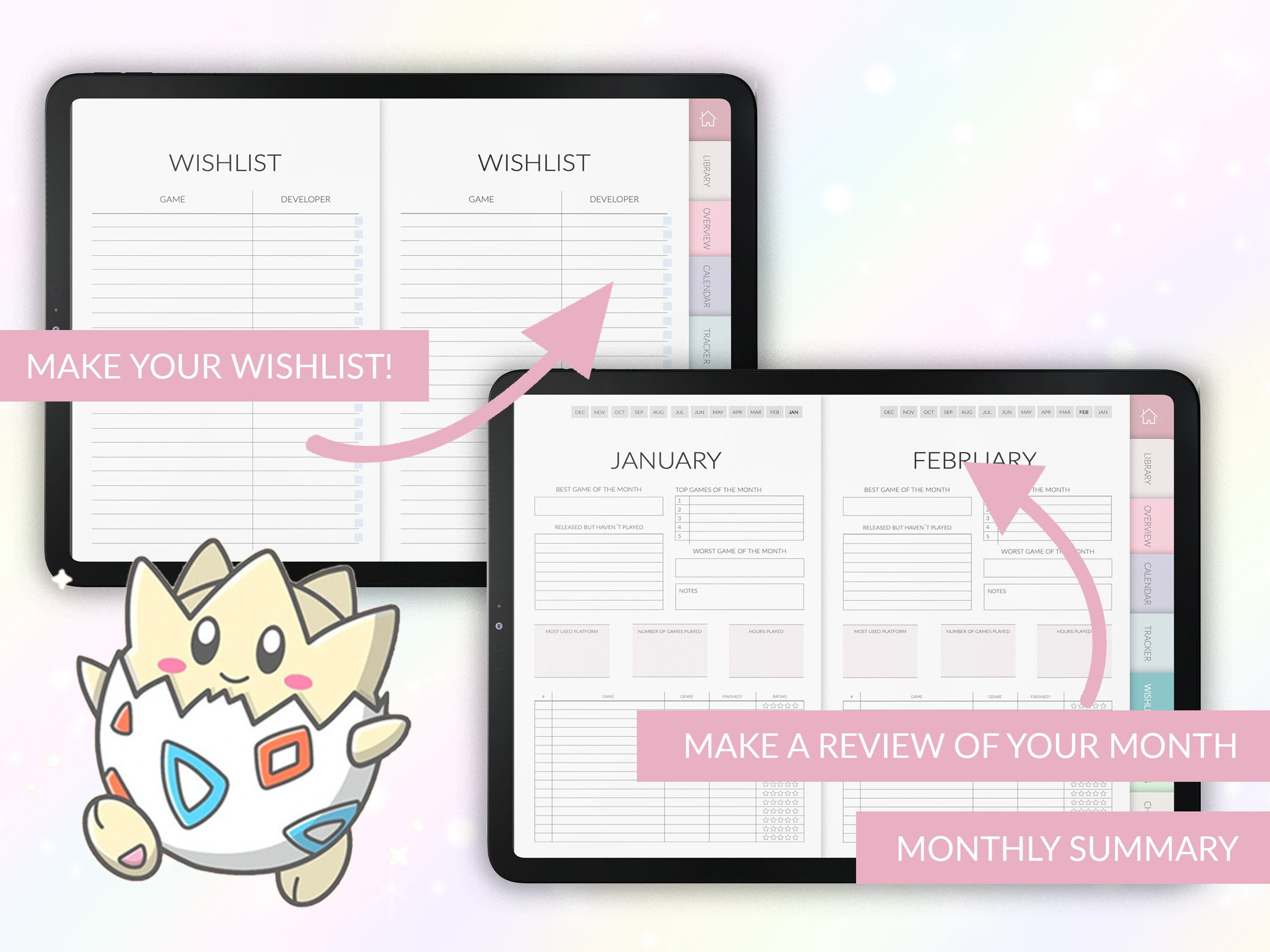 Digital Gaming Journal Gaming Tracker, Wishlist, Play Log, Library ...