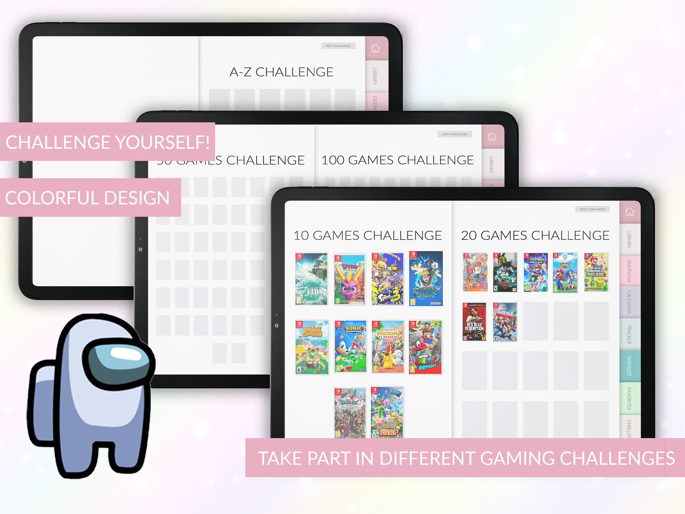 Digital Gaming Journal Gaming Tracker, Wishlist, Play Log, Library ...