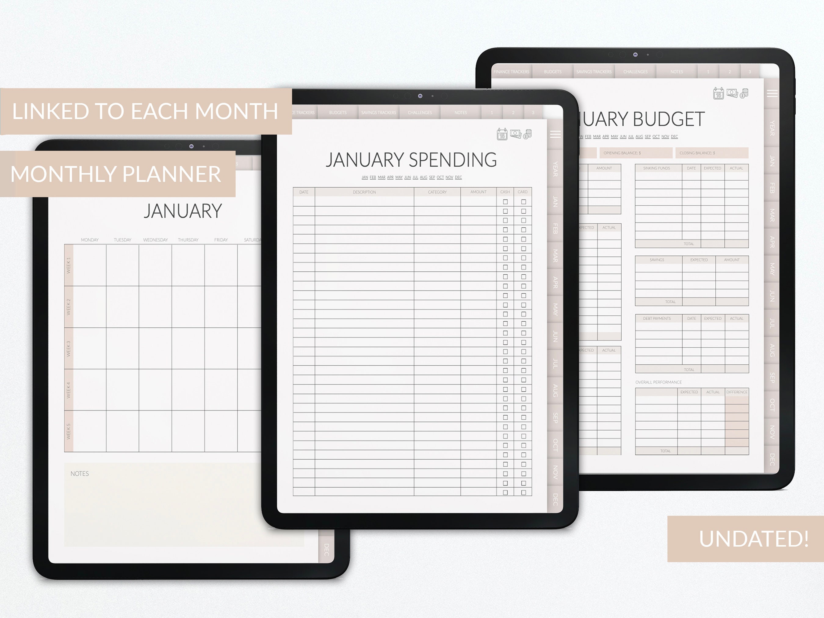 Digital Budget Planner | Finance Tracker | Budgeting | Business Planner ...