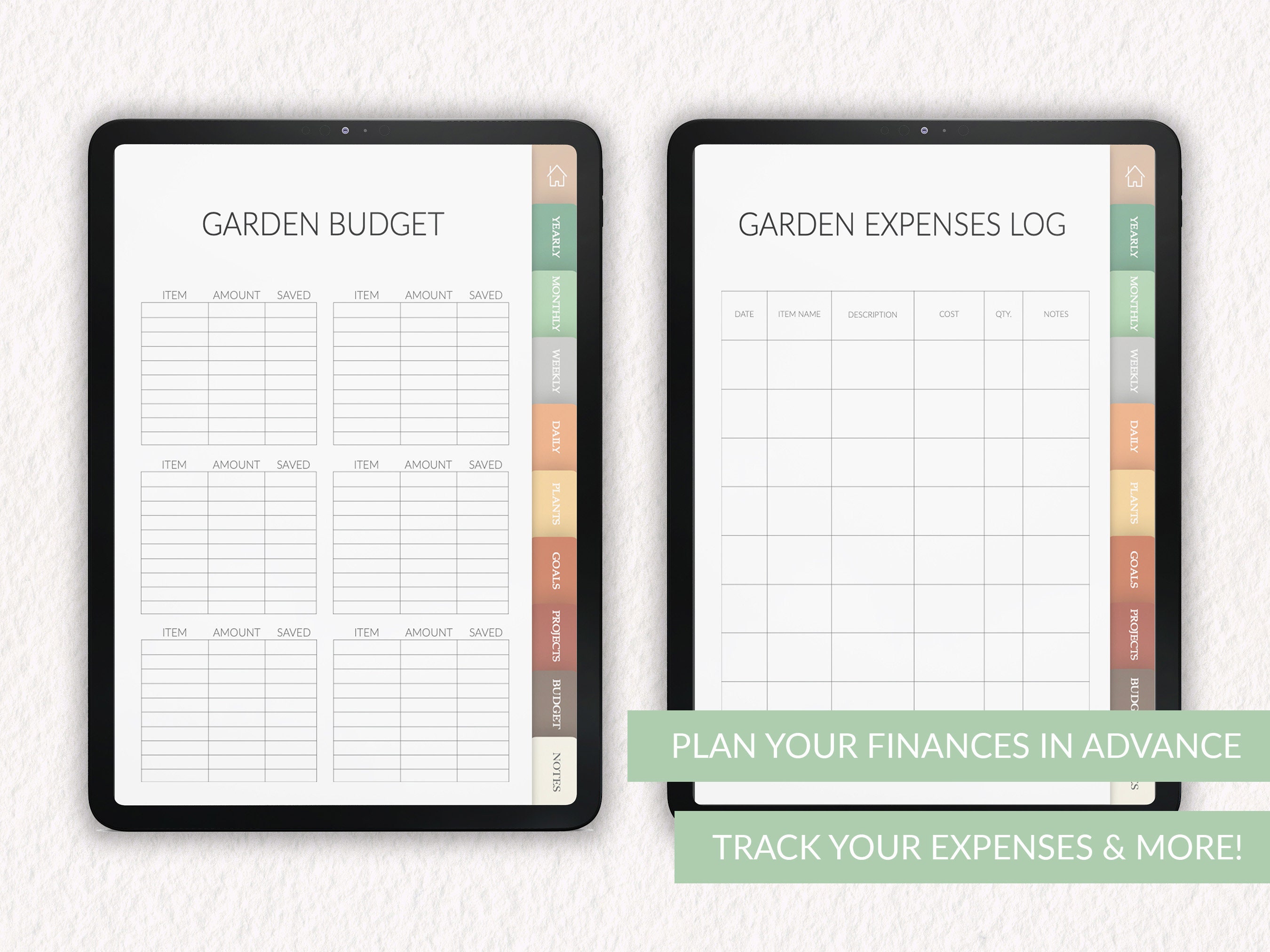 Digital Gardening Planner Landscaping Garden Journal Plant Log ...