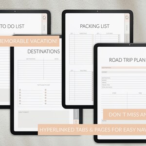 Digital Travel Planner Vacation Planner Travel Itinerary Trip Planner ...