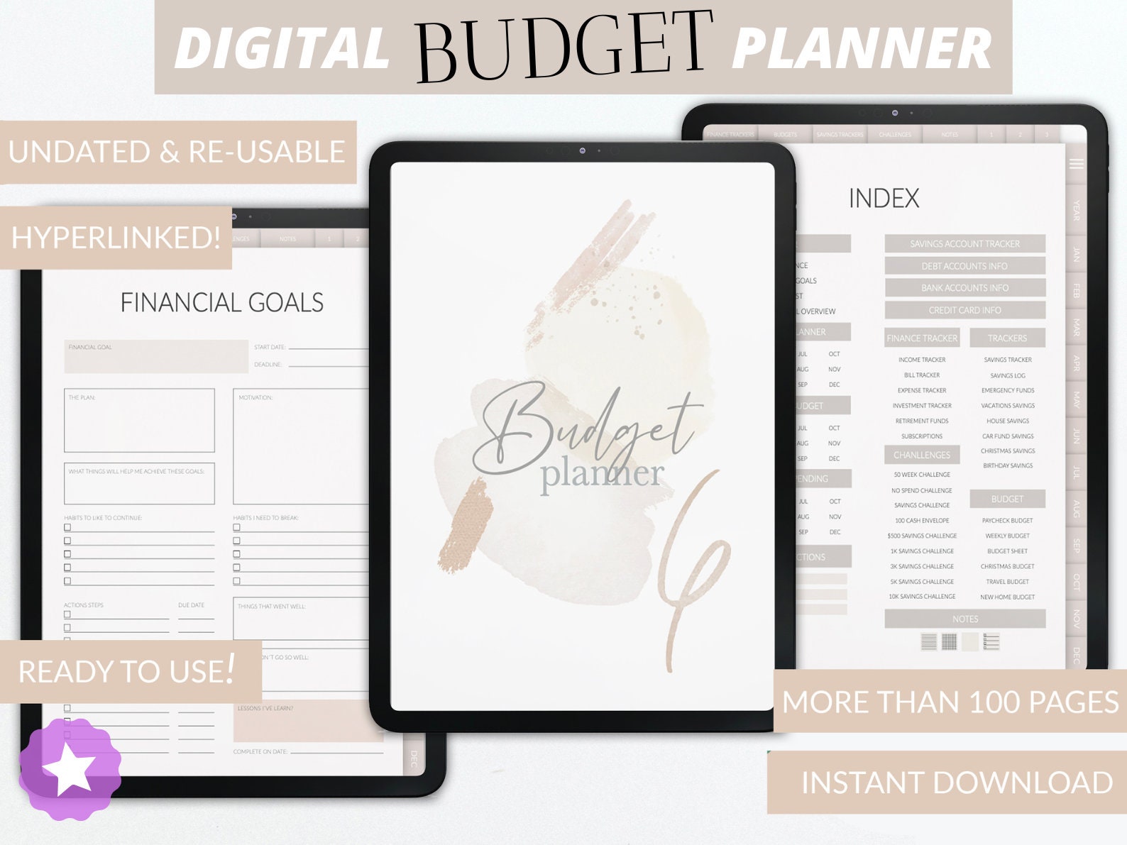 Digital Budget Planner | Finance Tracker | Budgeting | Business Planner ...