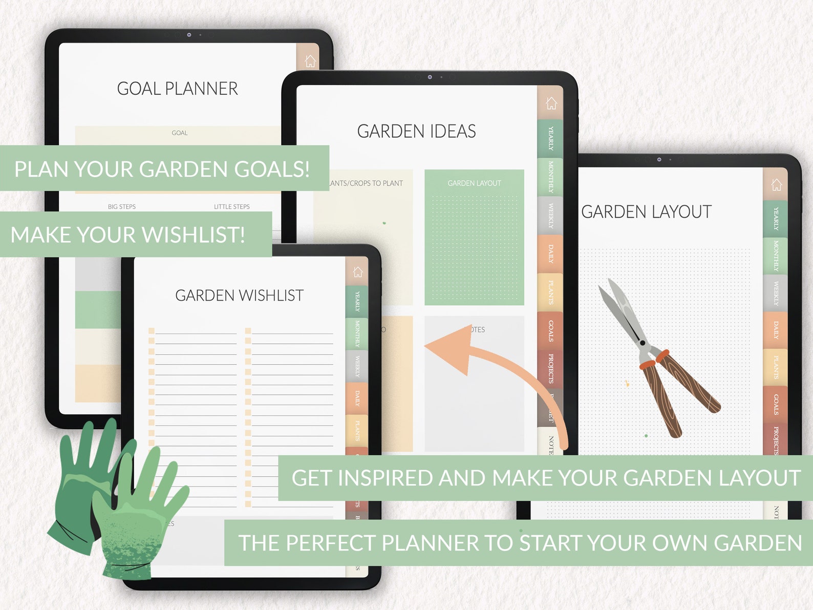 Digital Gardening Planner Landscaping Garden Journal Plant Log ...