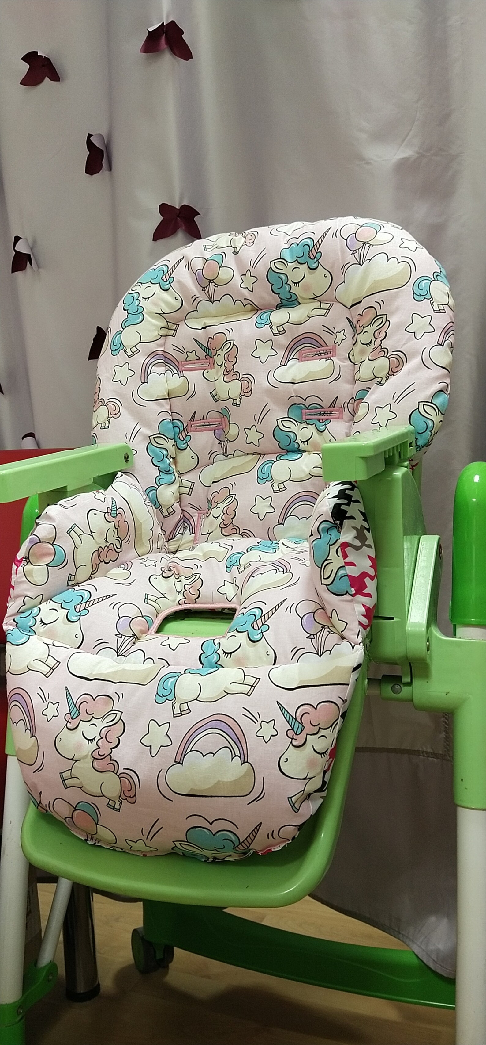Double-sided Removable Cover the Seat Pad Cover for Highchair Bertoni ...
