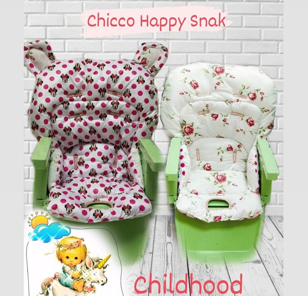 Reversible Seat Cushion Personalized Cover High Chair Cover Chicco ...