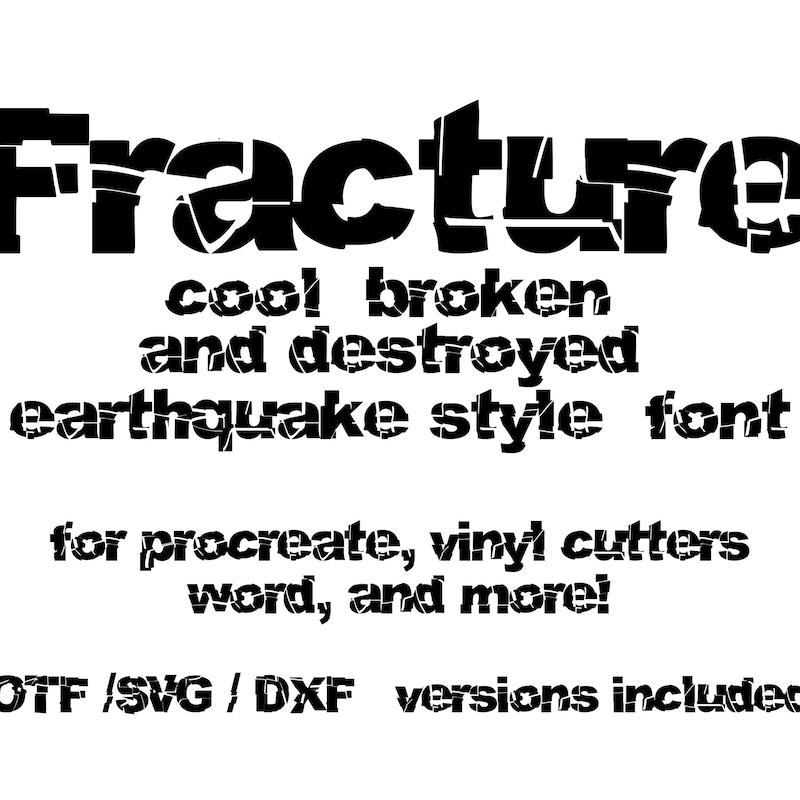 Torn Font Svg - Etsy