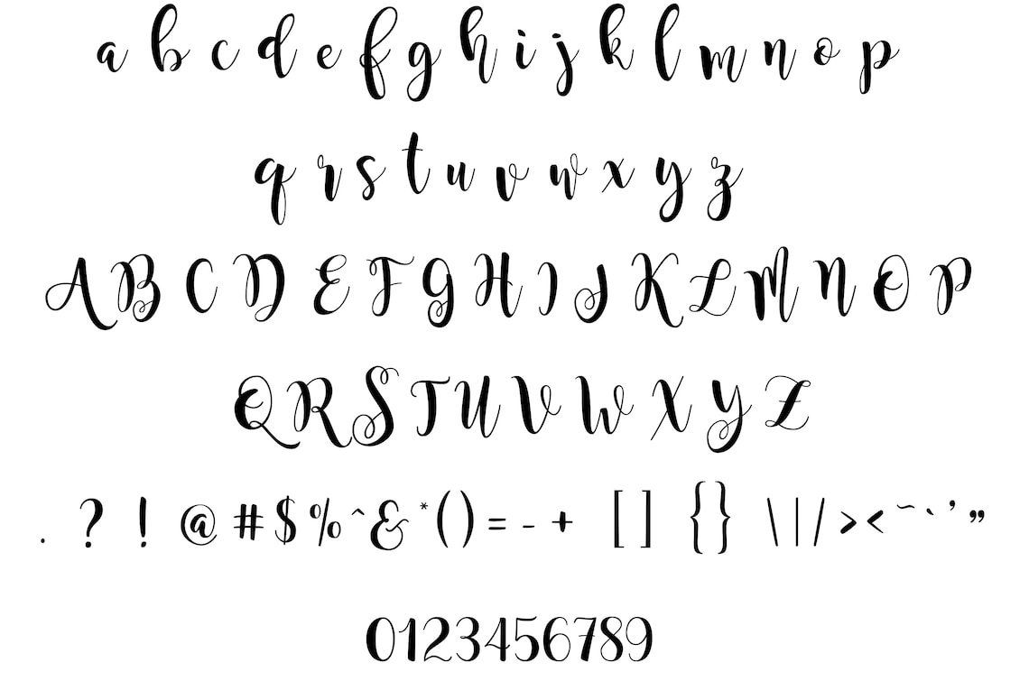 Magnolia Font, Cricut Font, Magnolia Alphabet Font, Procreate Font ...