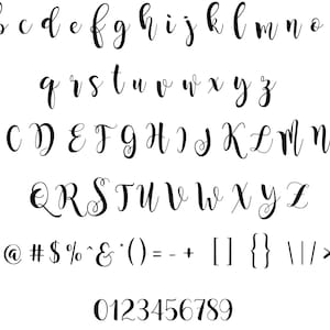 Magnolia Font, Cricut Font, Magnolia Alphabet Font, Procreate Font ...