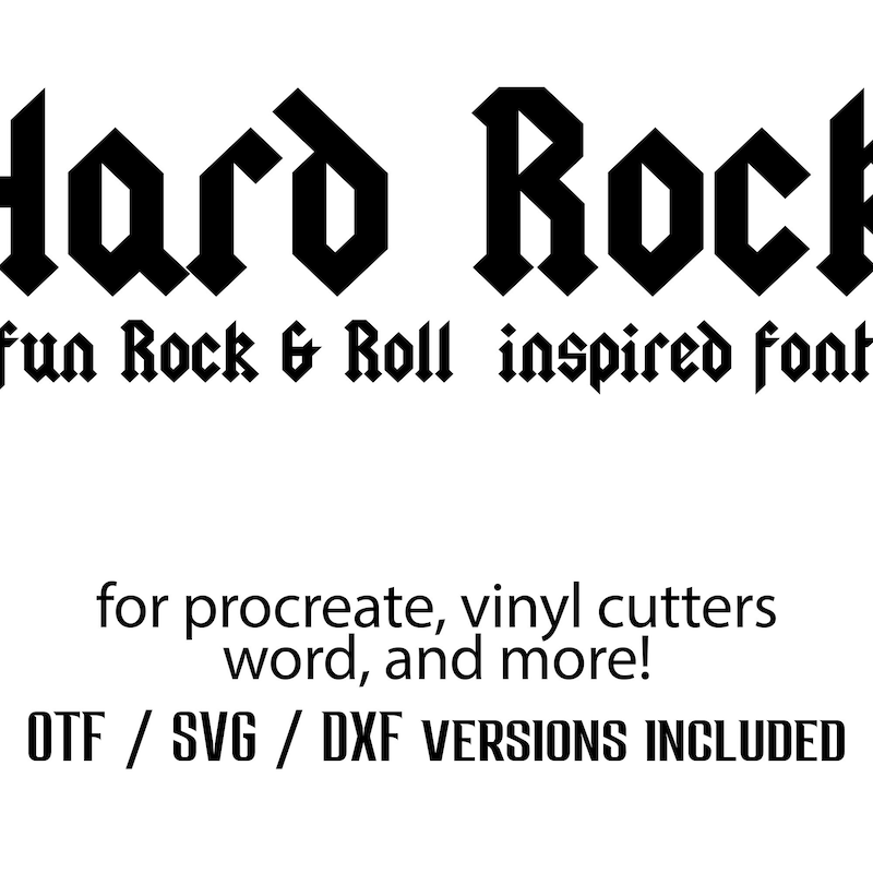 Rock Roll Font - Etsy