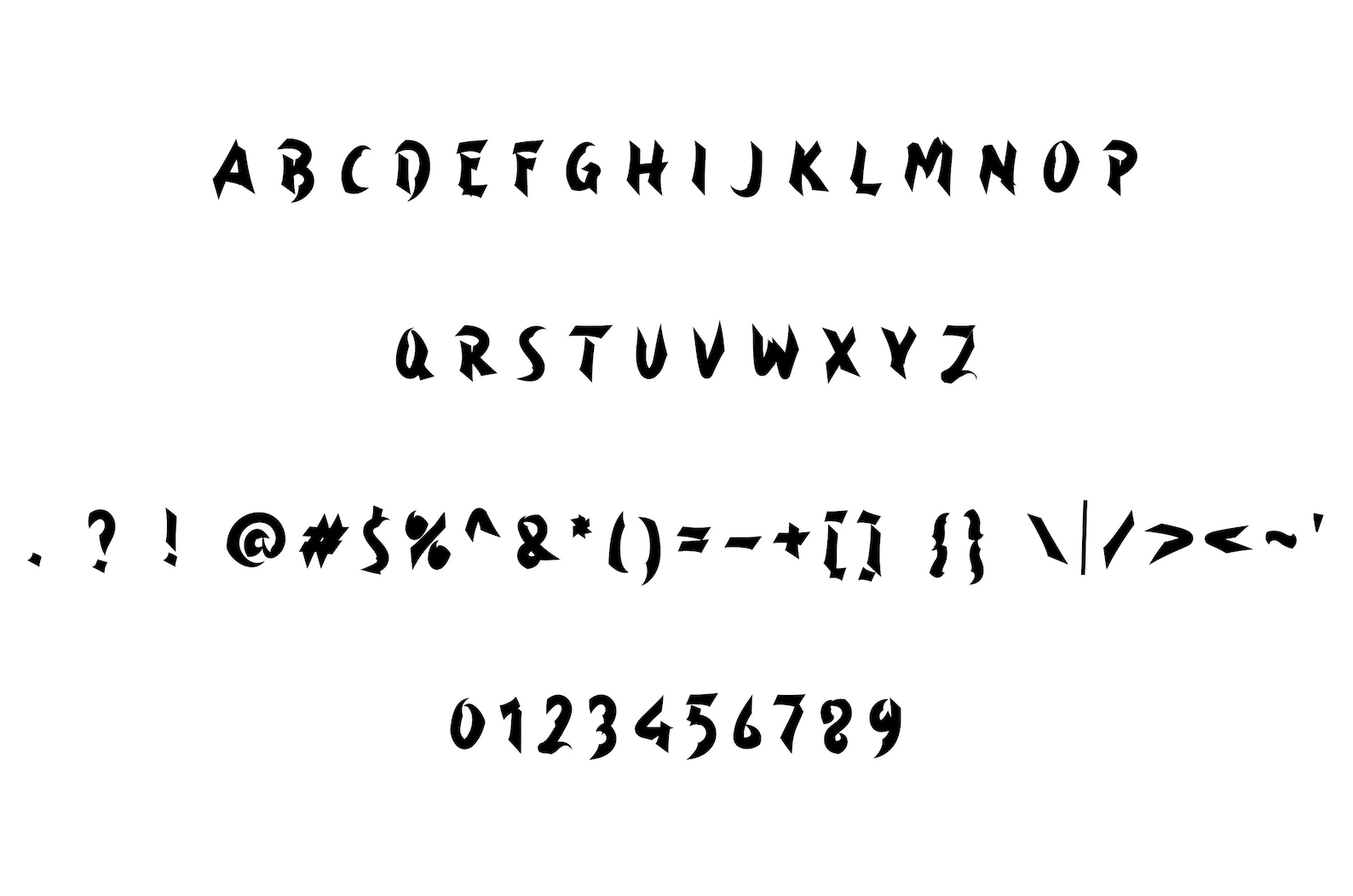 Ninja Font, Ninja Font Svg, Karate Font Svg Yin-yang Font for Cricut ...