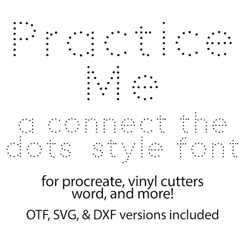 Dot Font - Etsy