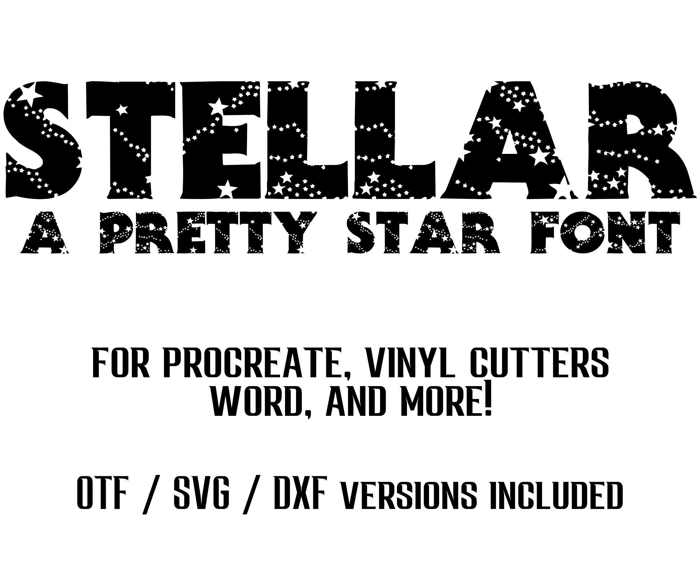 Star Font Sparkle Font Svg Constellation Font Sparkler Font - Etsy Canada