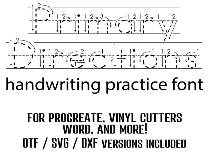 School Font, Writing Practice, Tracing Font, Preschool Learning ...