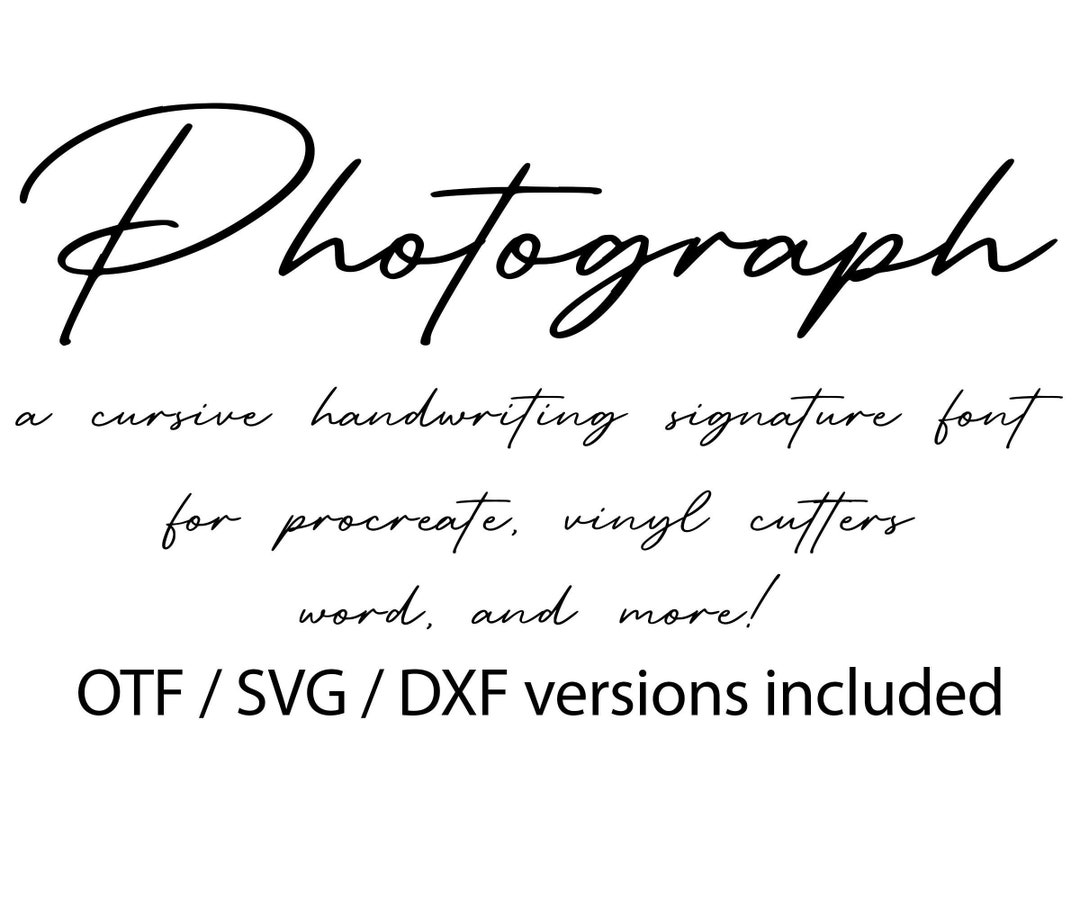 Cursive Script Font Hand Lettered Handwriting Signature Font SVG ...