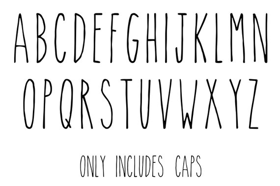 Tall Skinny Handwritten Font