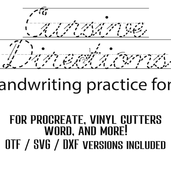 Cursive Alphabet - Etsy