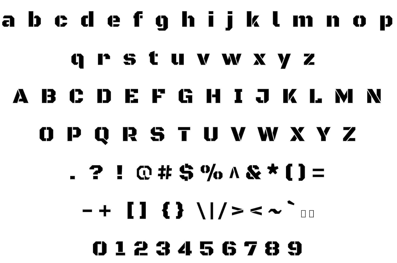 Air Force One font Military Font Stencil Font svg font dxf | Etsy