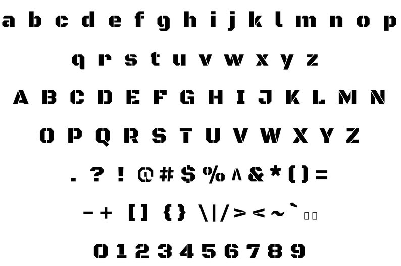 Air Force One Font, Military Font, Stencil Font, Svg Font, Dxf Font ...