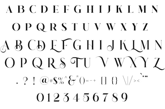 Black Tie Font Fancy swirl font calligraphy handwriting font SVG vintage classy font Alphabet font svg cricut font silhouette procreate