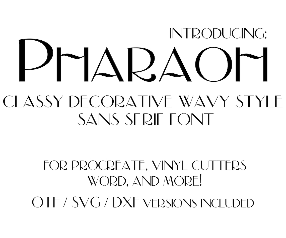 Egyptian Font, Calligraphy Font SVG, Vintage Handwriting Font, Pharoh ...