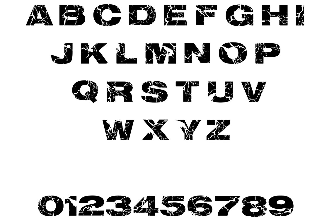 Crackle Font, Destroyed Font Svg, Lightning Font, Craft Font Alphabet ...