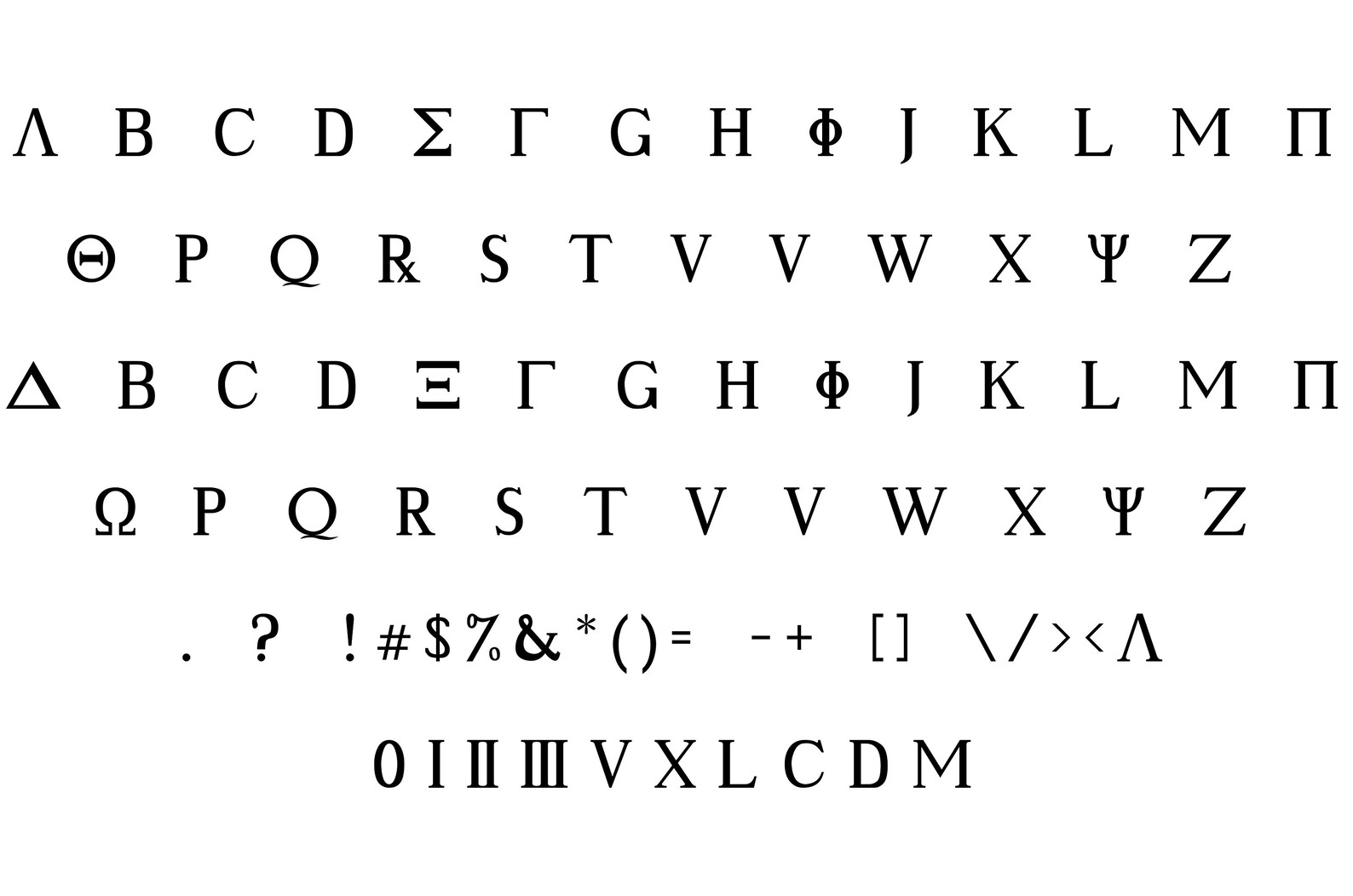 Greek Font Greek Alphabet font SVG font dxf font cricut | Etsy