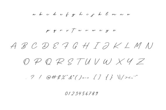 Hand Signature Font