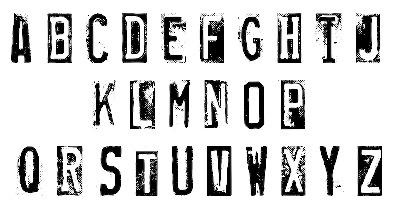 Burn book font ransom font svg font cricut font magazine | Etsy