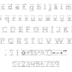 Dotted Handwriting Practice Font With Directions Dot to Dot Preschool ...