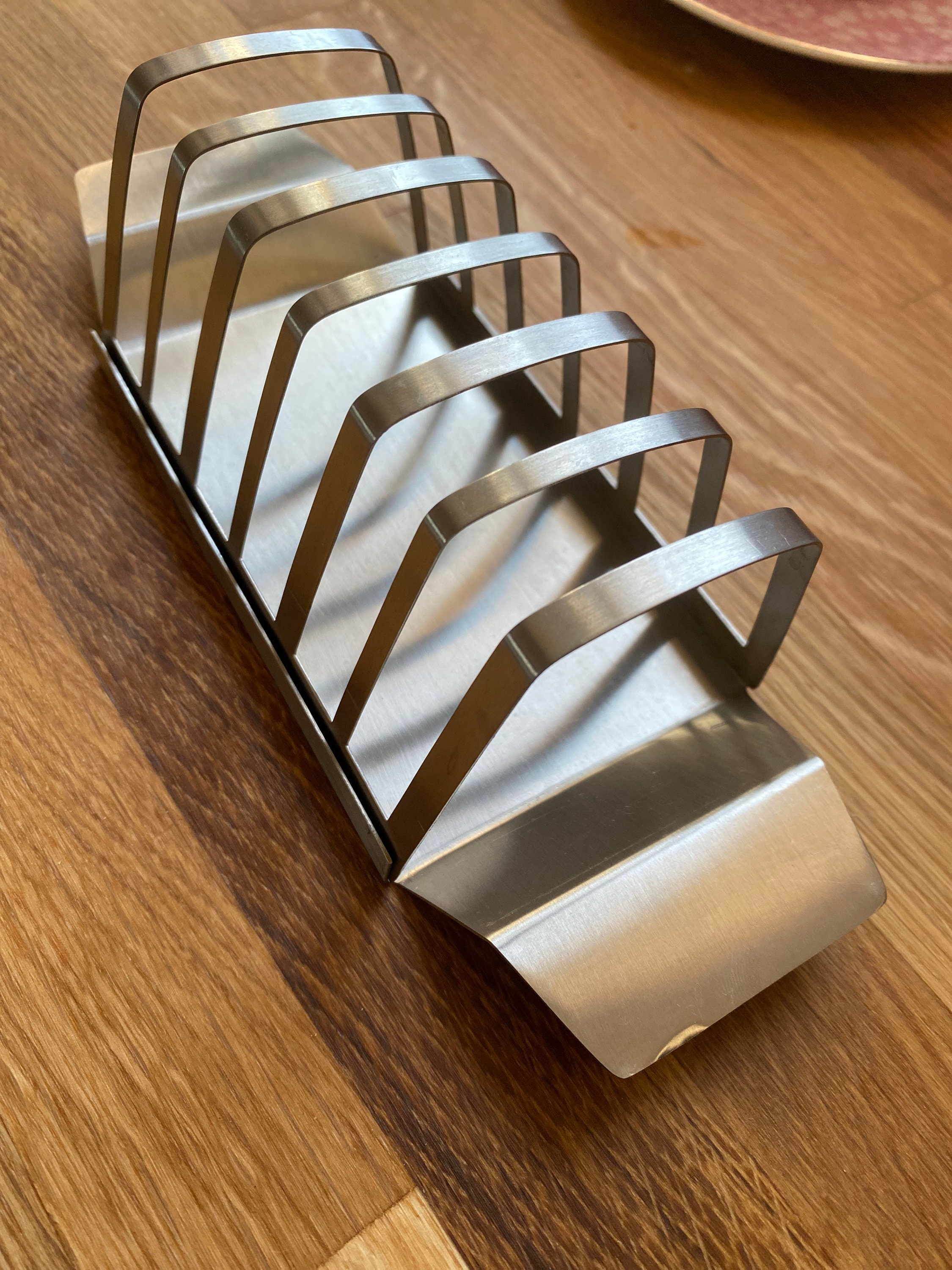 VINTAGE Retro Style Metal Toast Rack, Letter Rack, 6 Slice Toast Rack ...