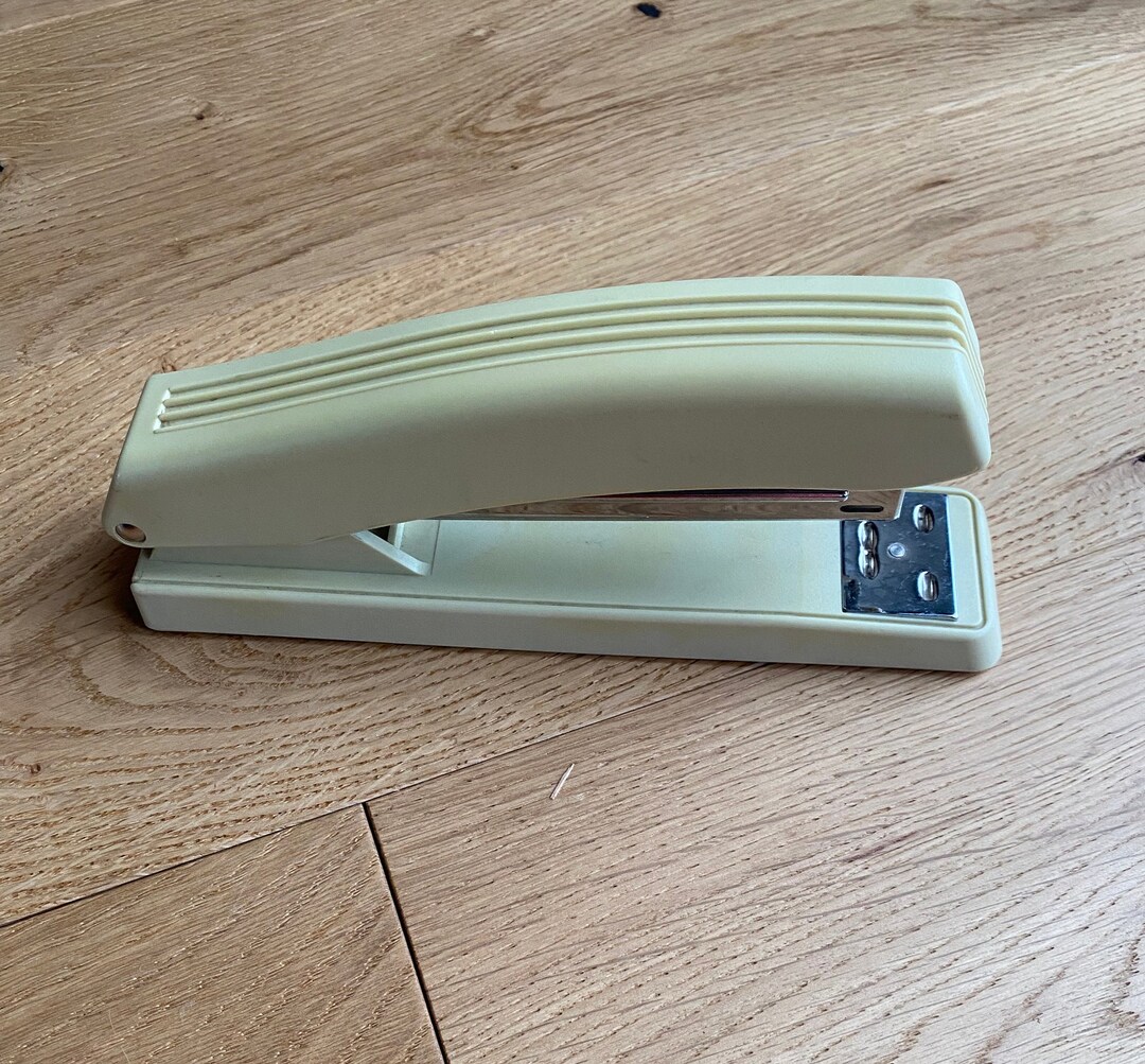 Vintage Mid Century Stapler, Cream, Beige, Retro Office, 1970's - Etsy