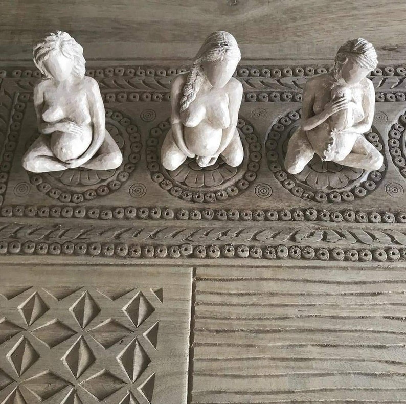 Birthing Women SET Birthing Woman Sculpture Statue Midwife - Etsy Australia