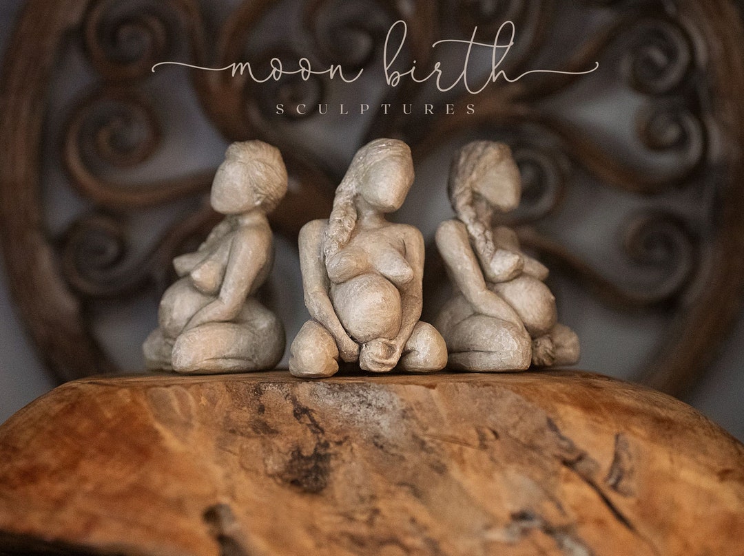 Birthing Woman Sculpture Statue Midwife Gift Doula Blessingway Newborn ...