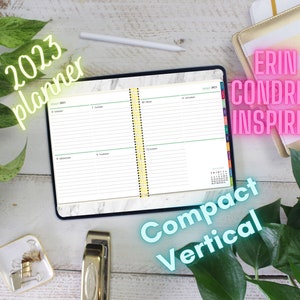 NEW 2023 Erin Condren Inspired Digital Planner Compact - Etsy