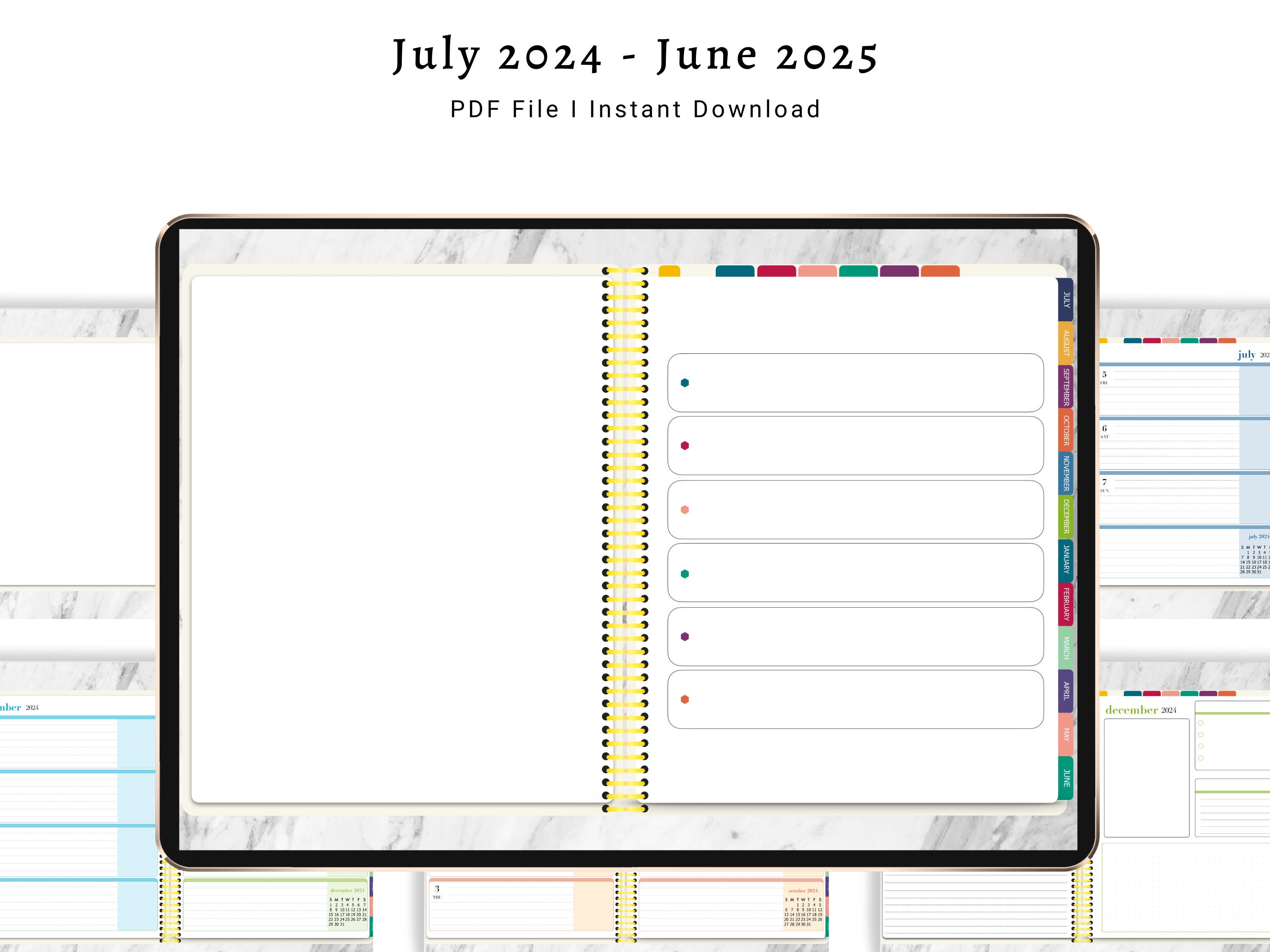 NEW** 24-25 Erin Condren Digital Planner Horizontal Inspired Planner ...