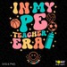 In My PE Teacher Era Svg Png, Funny PE Teacher Gift Idea, Trendy Retro ...