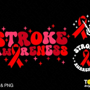 Stroke Awareness Svg Png, in May We Wear Red Svg, Stroke Svg, Trendy ...