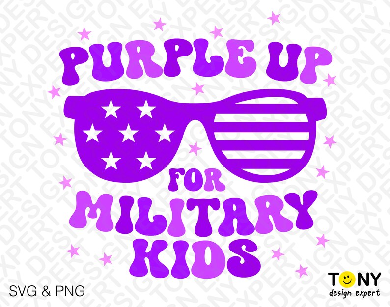 Purple up for Military Kids Svg Png Military Child Awareness - Etsy