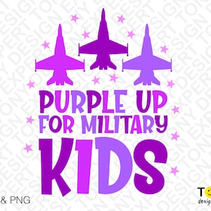 Purple up for Military Kids Svg Png, Military Child Awareness Svg ...