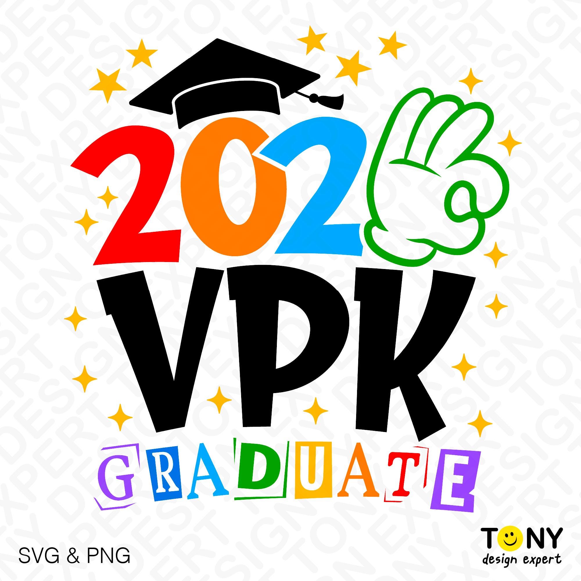 2026 VPK Graduate Svg Png : Funny Preschool VPK Graduation Design ...