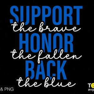 Back the Blue - Etsy