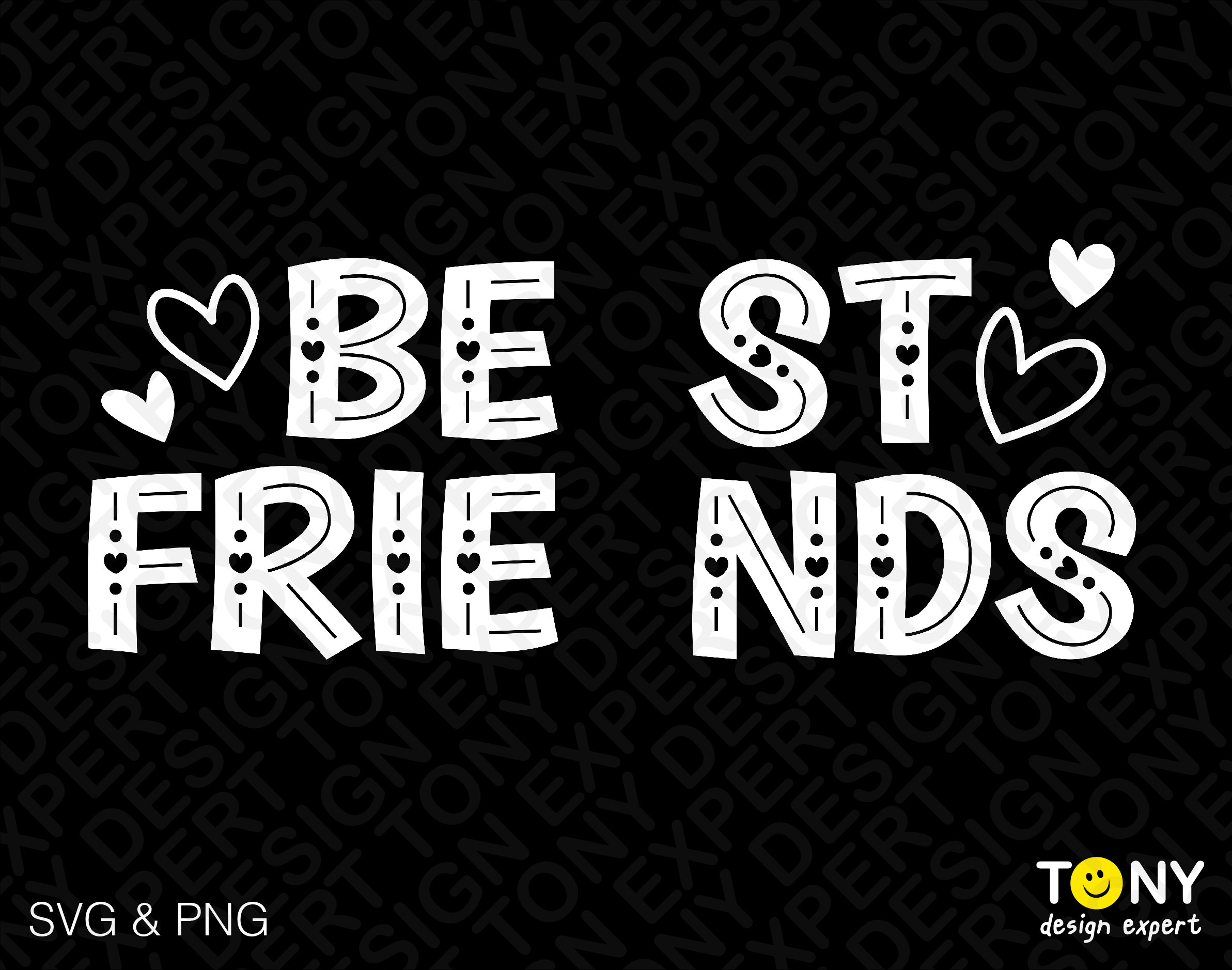 Best Friends Heart Svg Png Friendship Svg Mini Heart Svg - Etsy